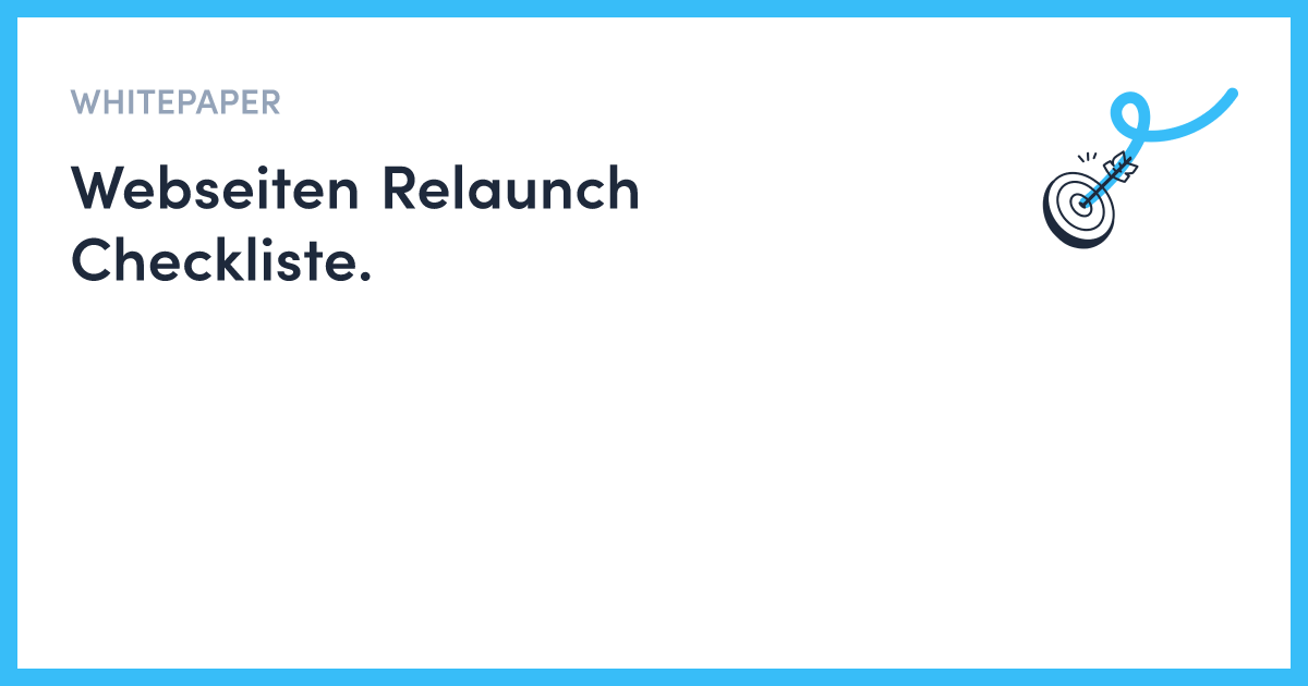 Webseiten Relaunch Checkliste. | NETNODE AG